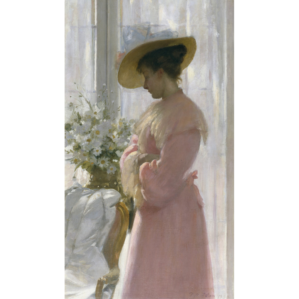 Lady in a Pink Dress by Patrick William Adam