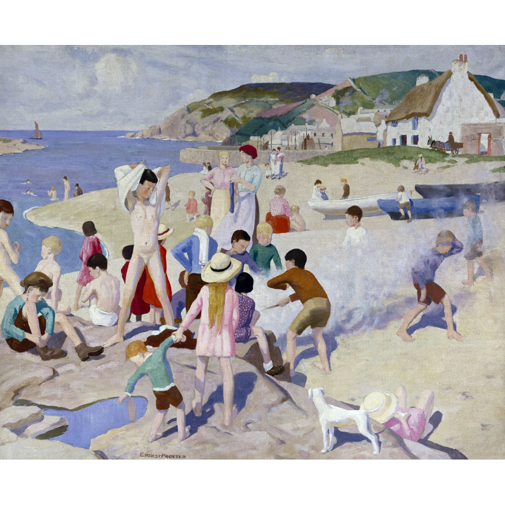 Ernest Procter – Beach Scene
